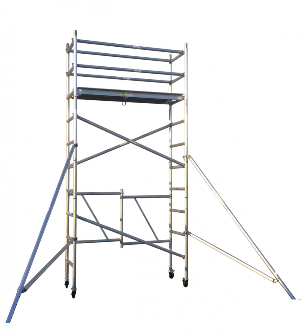 Scaffold Mobile Tower 3M Aluminium Foldable Single Width